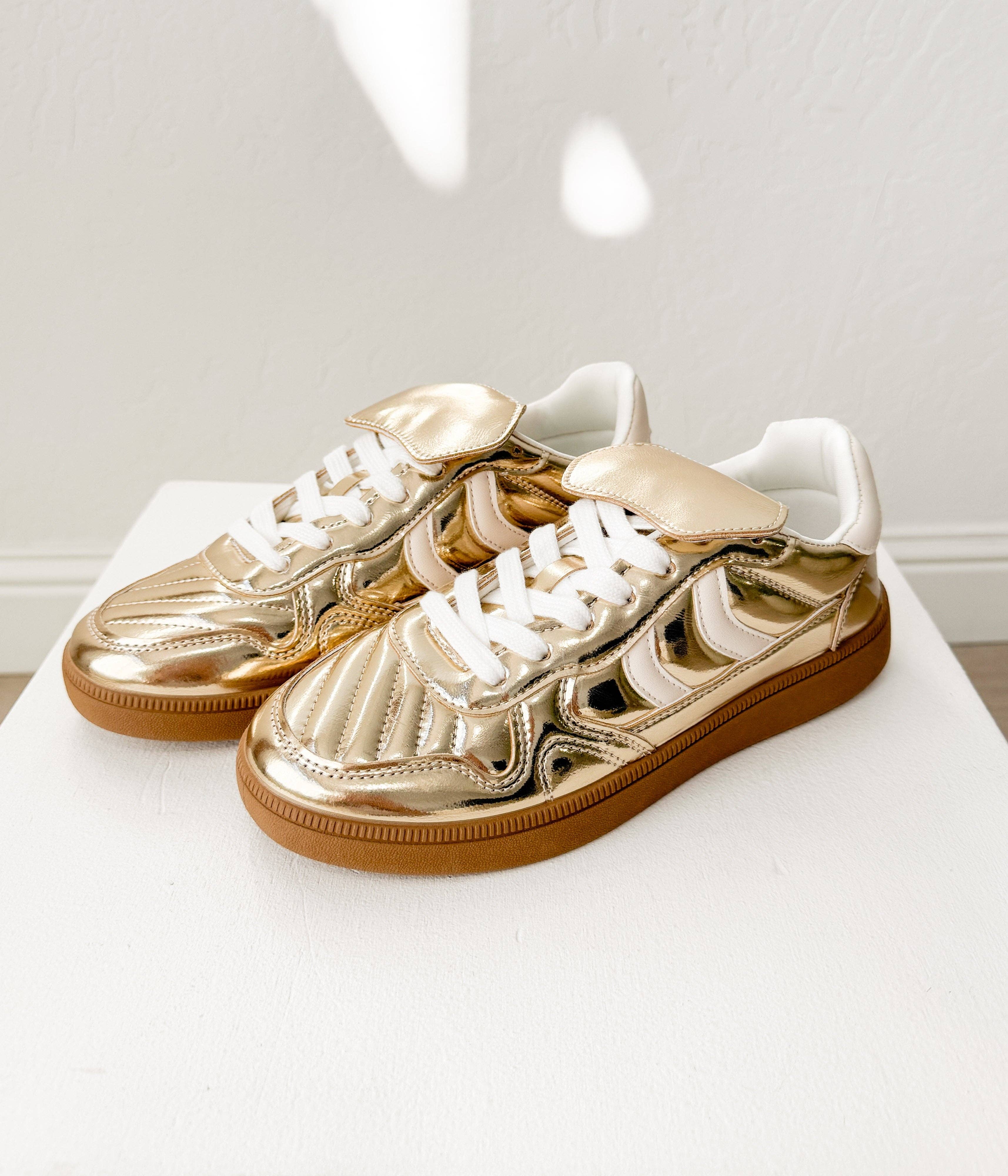 Shoes | Milan Gold Sneaker – Bertie & Olif Boutique